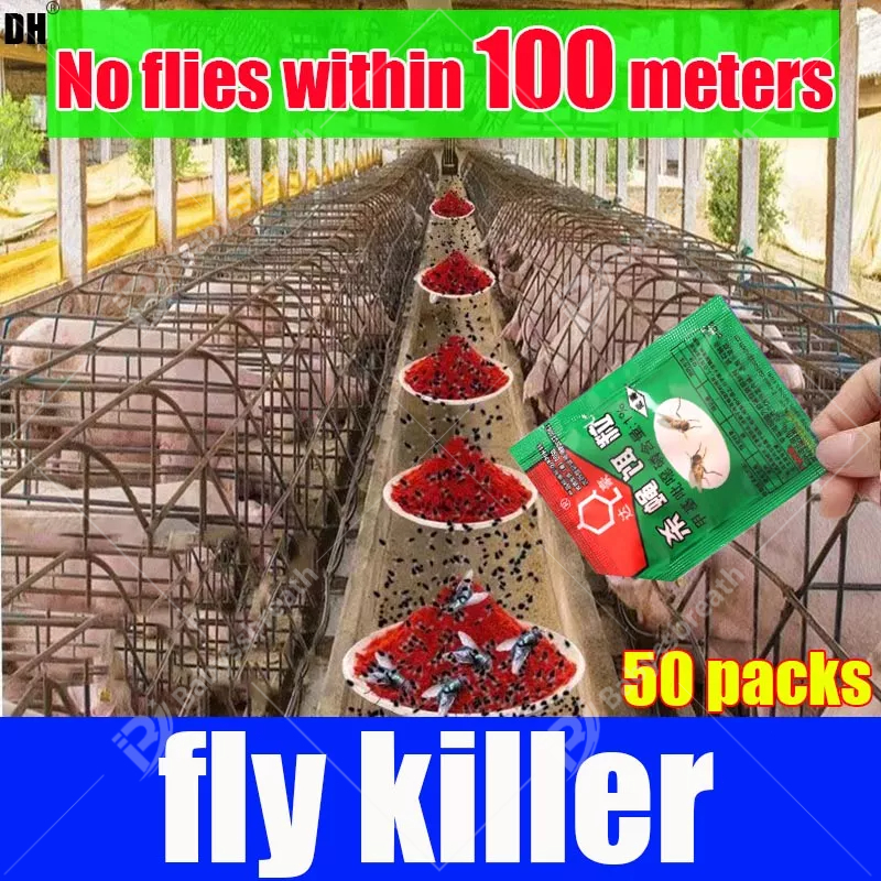 No flies for10years fly Killer ing Bait Powder langaw trap Attractant ...