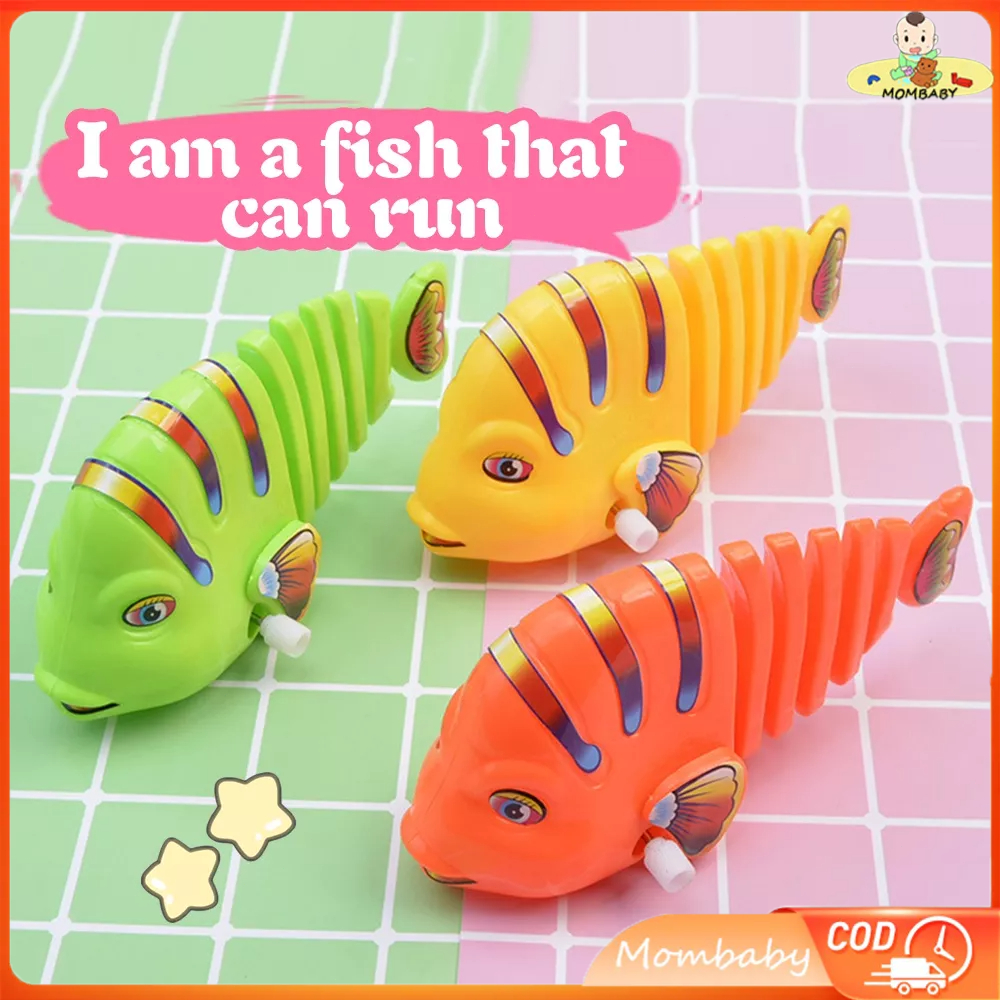 【COD】 Baby Toys Bath Toys Fish Toys Clockwork Swinging Fish Running Can ...