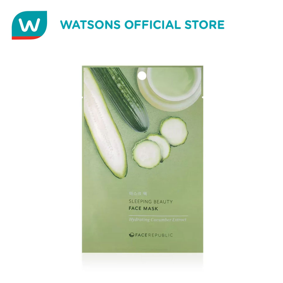 FACE REPUBLIC Sleeping Beauty Face Mask Hydrating Cucumber Extract 23g ...