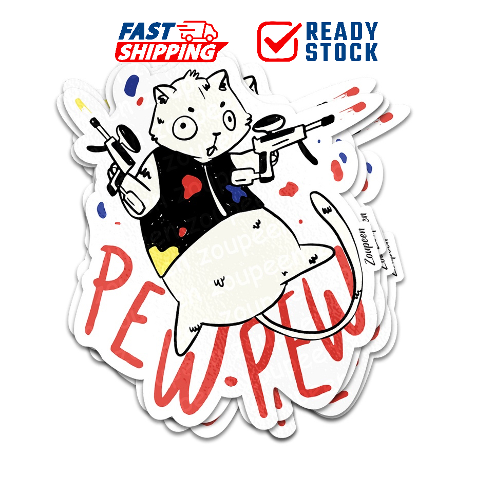B16 Pew Pew Waterproof Solo Sticker | Shopee Philippines