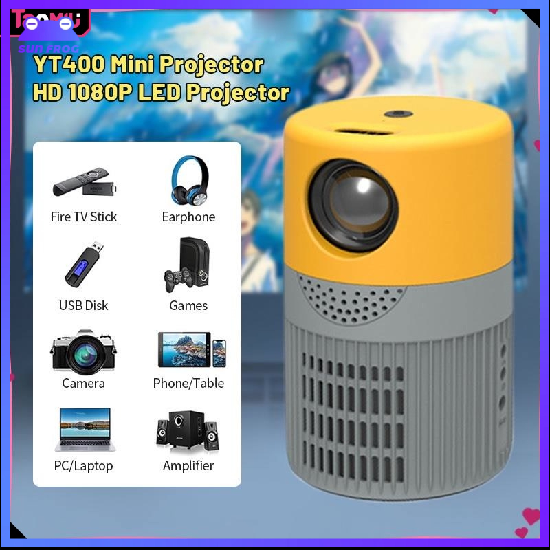 [COD] Portable Movie Projector Home Theater Video Projector Compatible ...