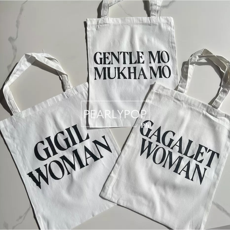 MEME Gentlewoman Canvas Tote Bag Gigil Woman Gagalet Shoulder Totes ...