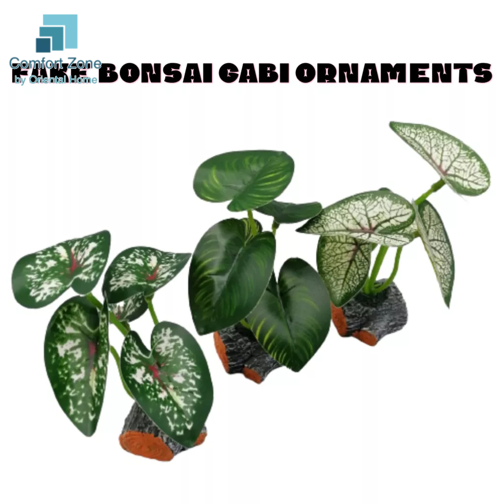 Home Display Fake Bonsai Gabi Ornaments 12cm Tall Artificial Plants ...