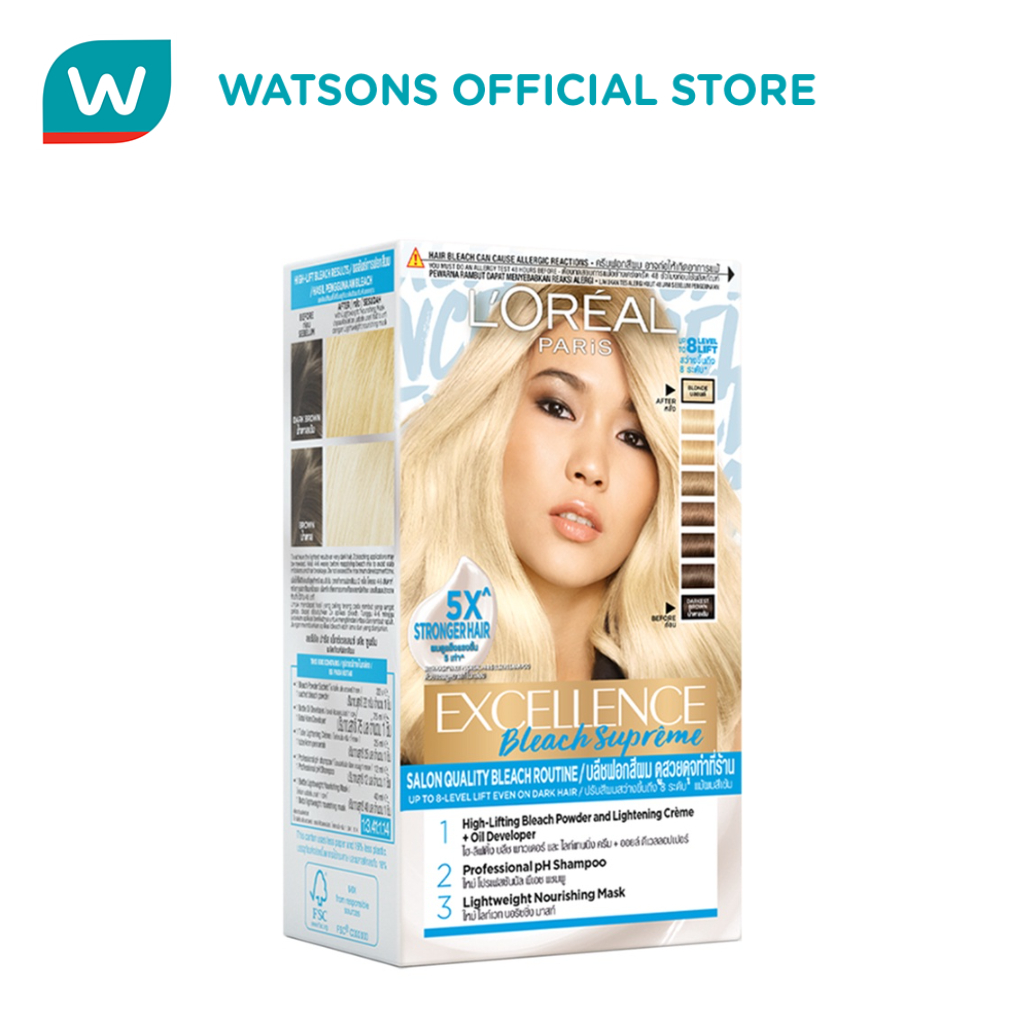 LOREAL Paris Excellence Bleach Supreme - 8X Tone Lift with Damage ...