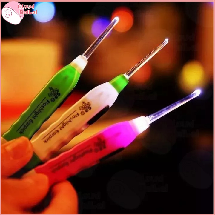 Cloud LED Light Ear Spoon Ear Picking Tool Ear Wax Remover Cleaner Ear ...