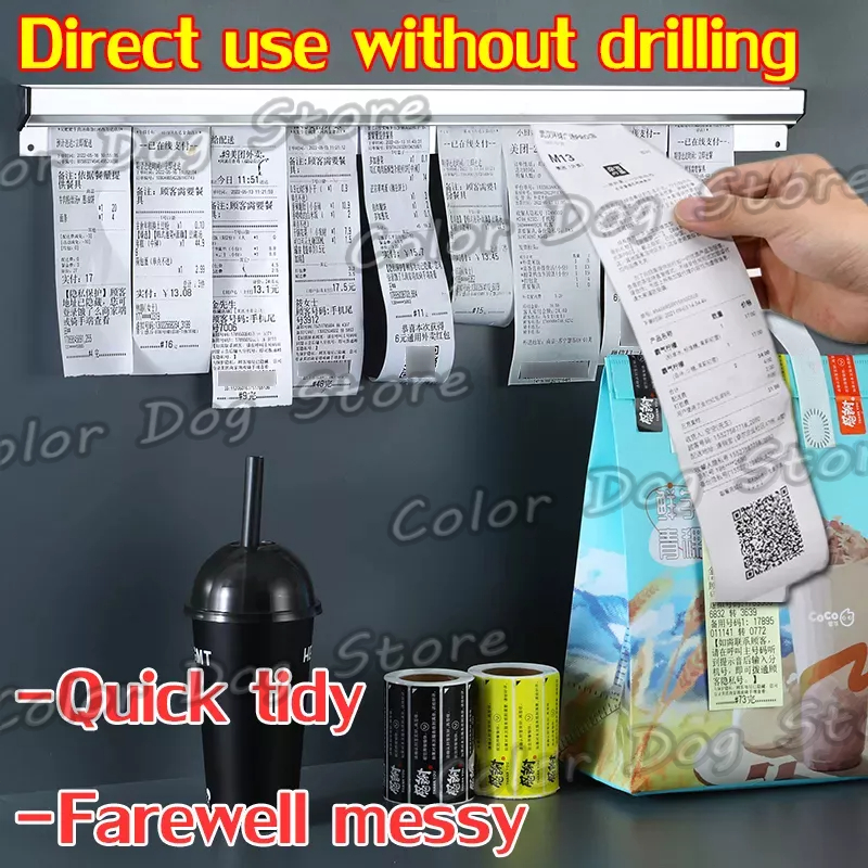 Receipt Ticket Bill Clip Rack Holder Aluminium Order Tab Document ...