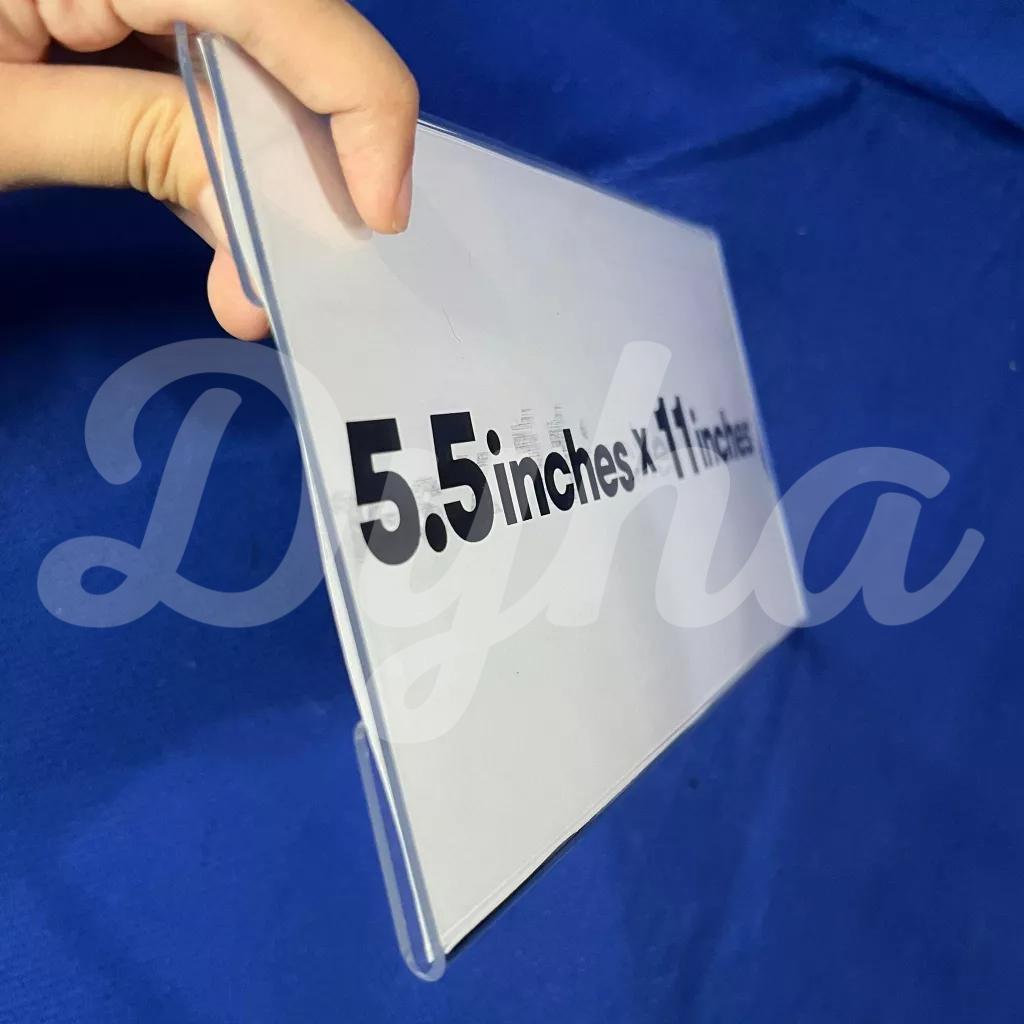 Clear Acrylic [11inches x 5.5inches or 4.5inches] Wall Sign Display ...