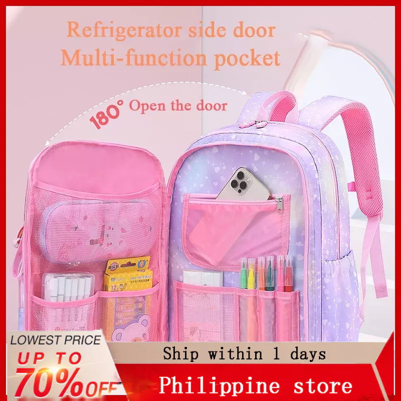 Unicorn NEW Side Door Rainbow School Bag For kids Girl Waterproof Girls ...