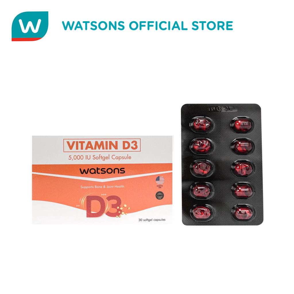 WATSONS Vitamin D3 Softgel Capsule (Sold per capsule) | Shopee Philippines
