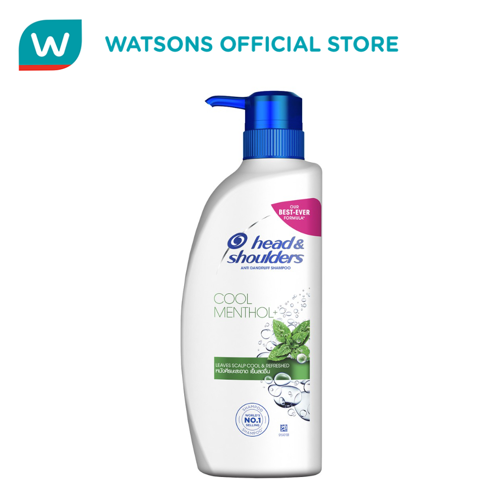 HEADS & SHOULDER Cool Menthol Anti-Dandruff Shampoo 480ml | Shopee ...