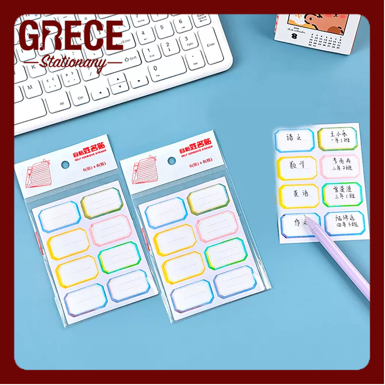 Title sticker Name sticker Blank sticker label organizer school ...