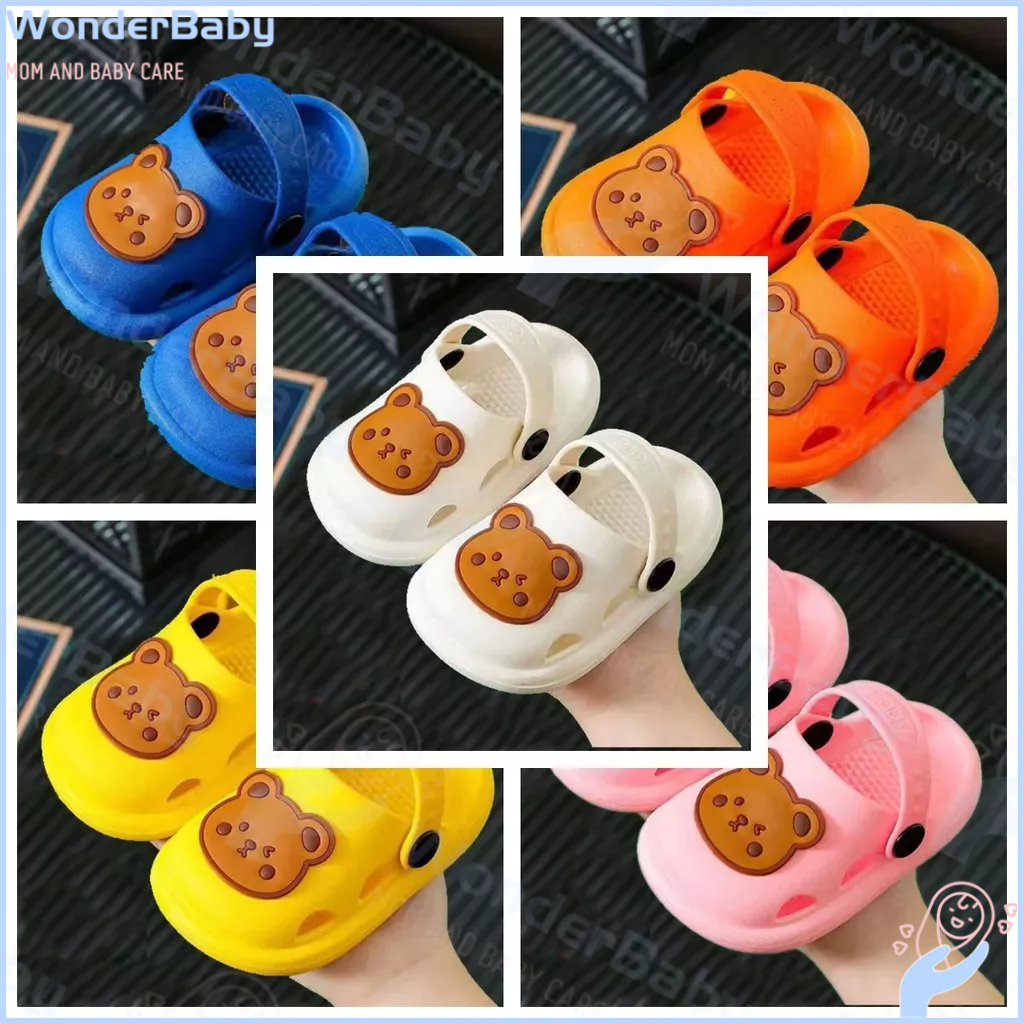 WD【COD】 Kids Sandals Boys Women Children Slippers Baby Cute Cartoon ...