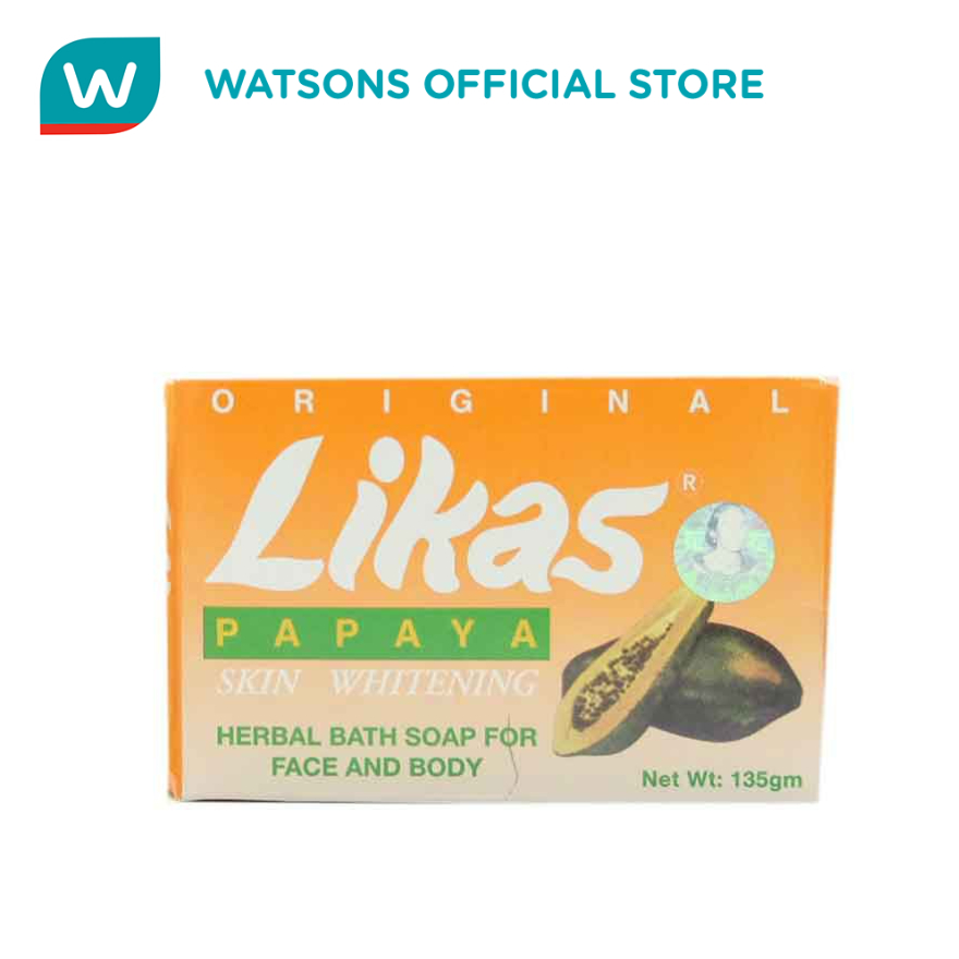 LIKAS Papaya Skin Whitening Herbal Bath Soap 135g | Shopee Philippines
