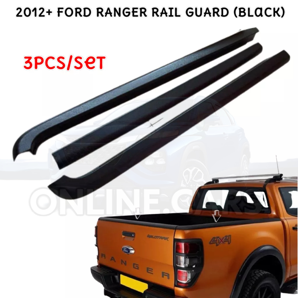 OC 2012+ Ford Ranger, Raptor, Wild Track Pick up Rail Guard Protector ...
