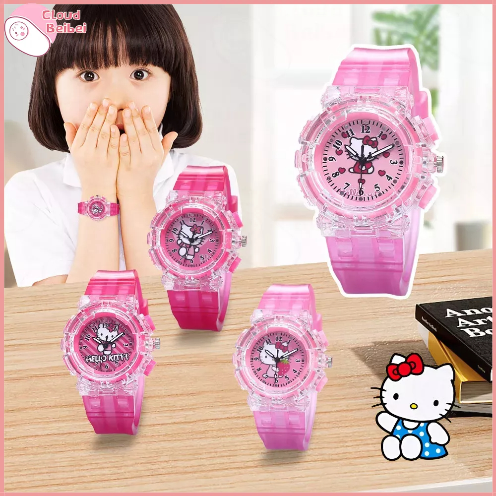 CBB Hello Kitty Watch for Kids LED Digital Watch for Kids Water Proof ...