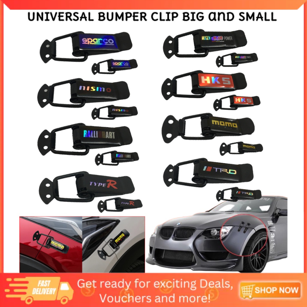 COS 2 Pcs Car Bumper Clip Security Hook Lock Clip Kit for Racing Quick ...