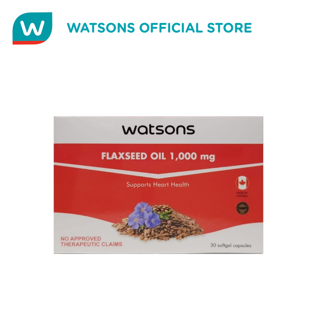WATSONS Flaxseed Oil Softgel 1 Capsule [sold per capsule] | Shopee ...