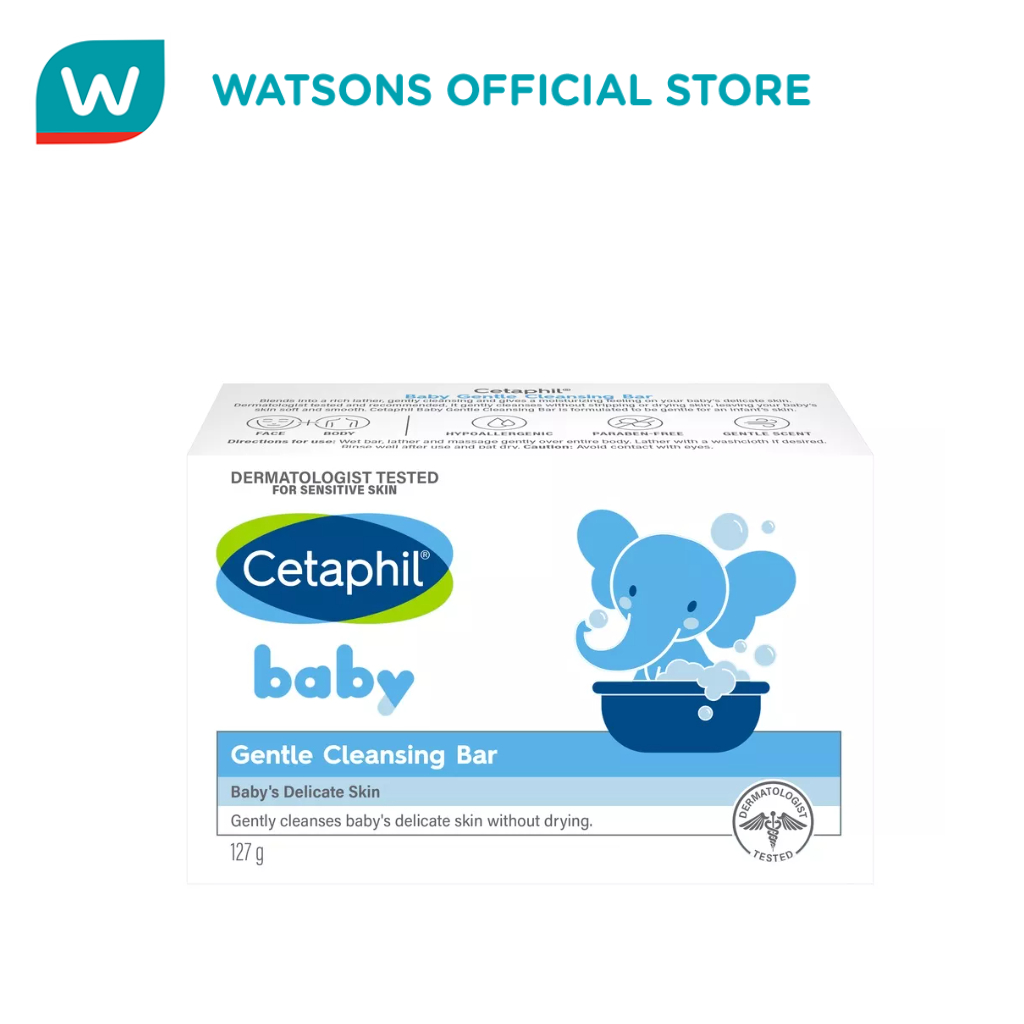 CETAPHIL Baby Gentle Cleansing Bar 127g [Hypoallergenic Soap / Pedia ...