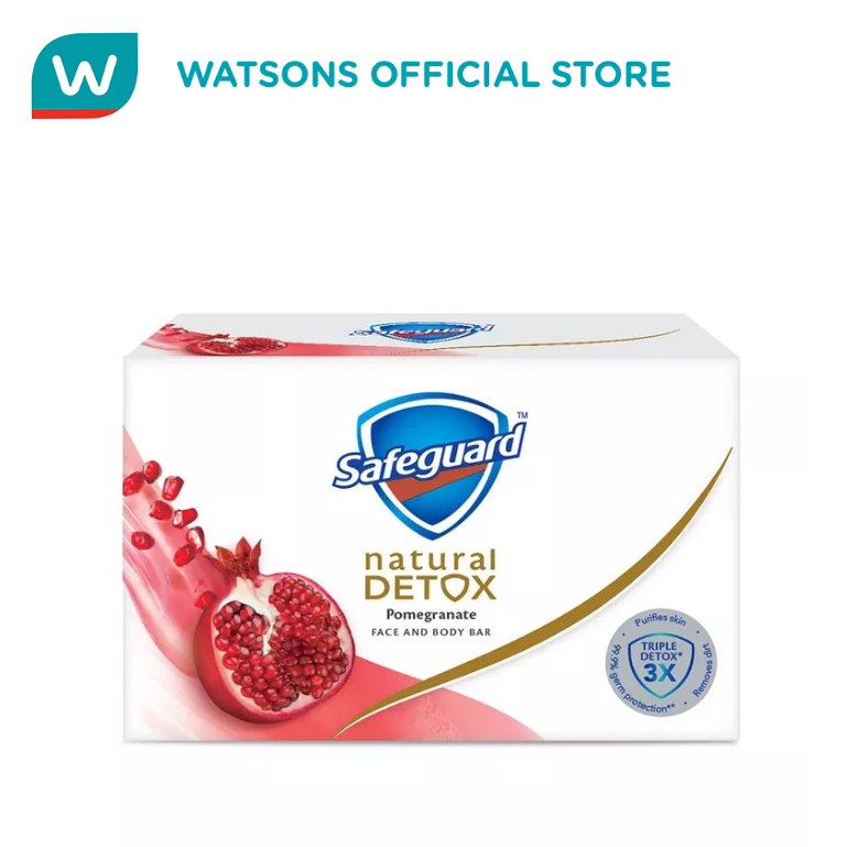 SAFEGUARD Detox Face and Body Bar Pomegranate 108g | Shopee Philippines