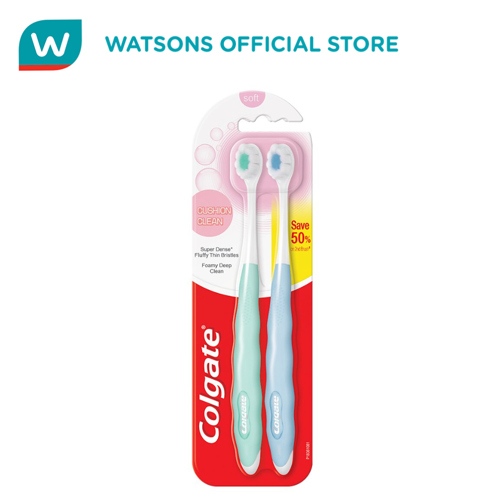 COLGATE Cushion Clean Toothbrush Twinpack 50g | Shopee Philippines