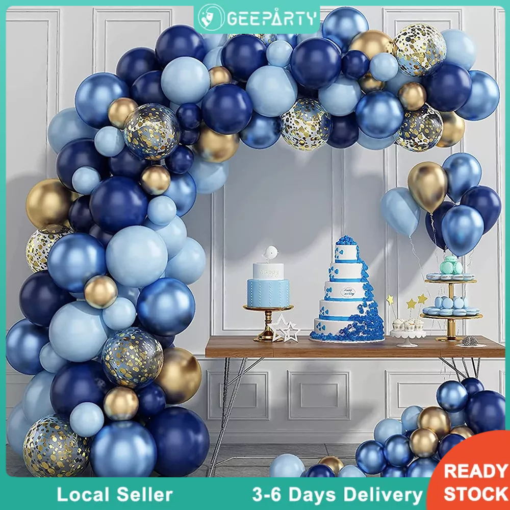 Blue Balloon Garland Arch Set for Boy Birthday Party Baby Shower ...