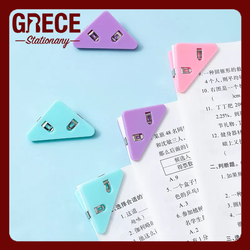 Japan Macaron corner clipper anti paper bent organizer paper clip ...