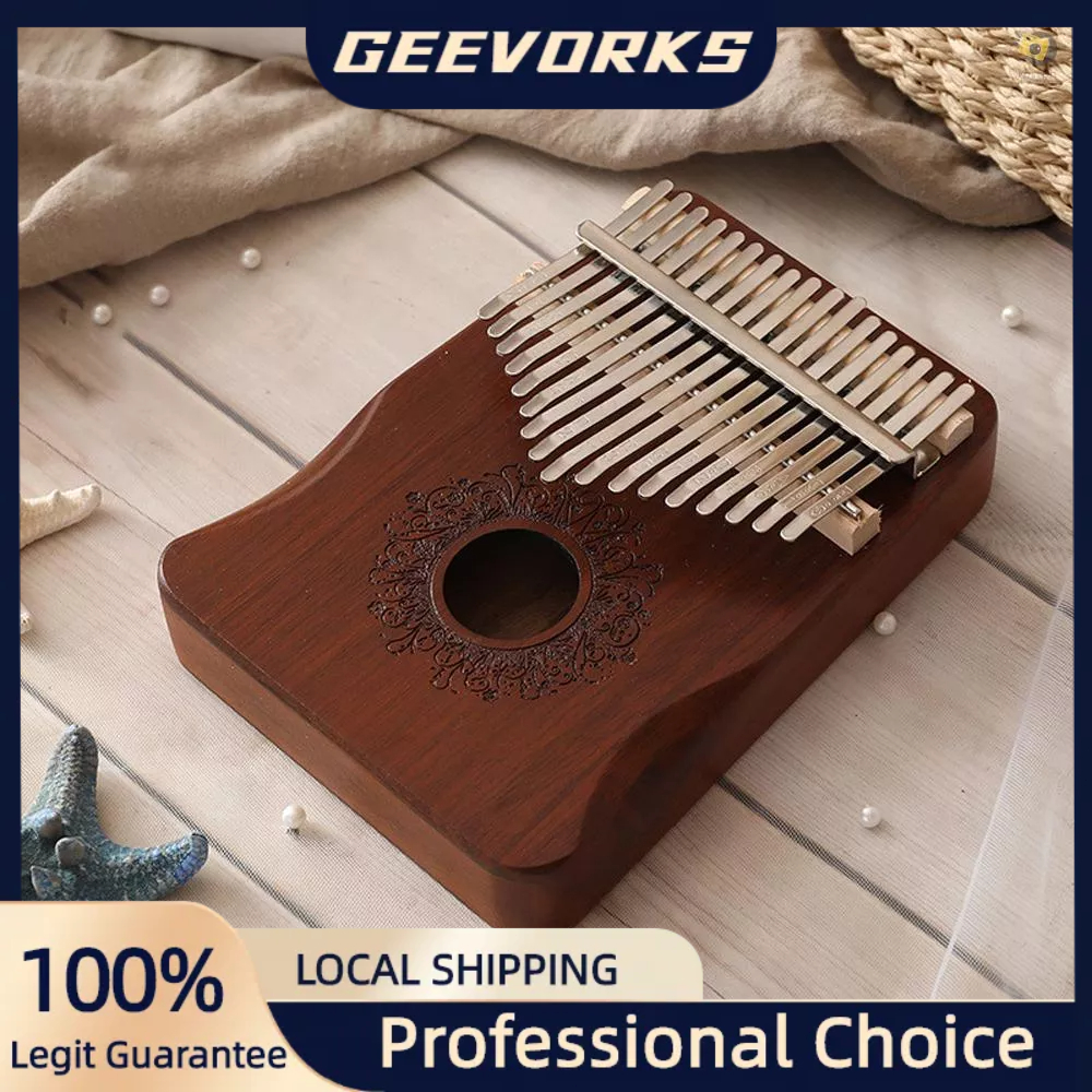 [LOCAL]17 Keys Kalimba African Thumb Finger Piano Wood Kalimba Portable ...