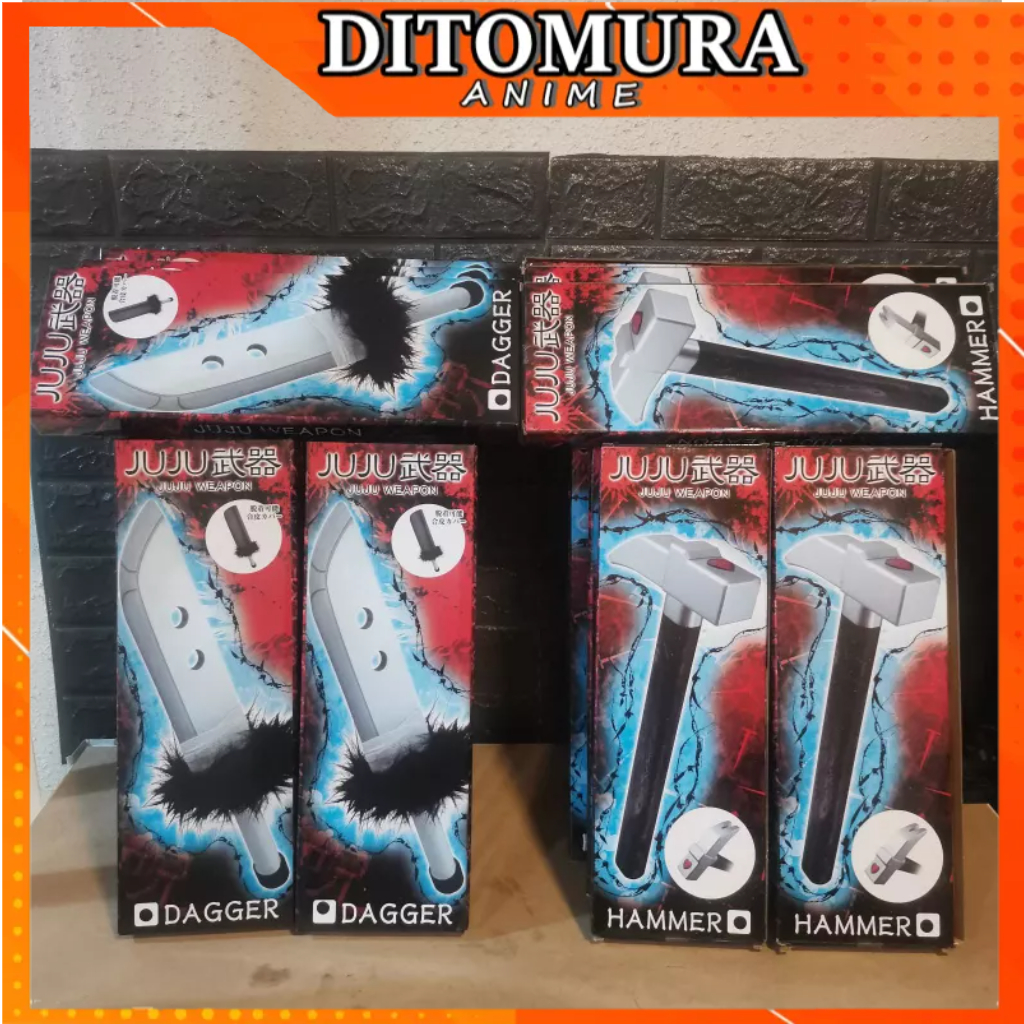 Jujutsu Kaisen Cursed Tool Nobara Hammer Maki / Itadori Dagger Tozama ...
