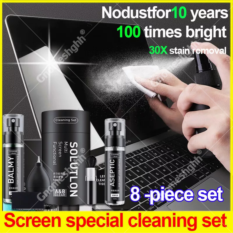 Use a new screen every day Eight pieces Cleaning Kit For Phone Laptop ...