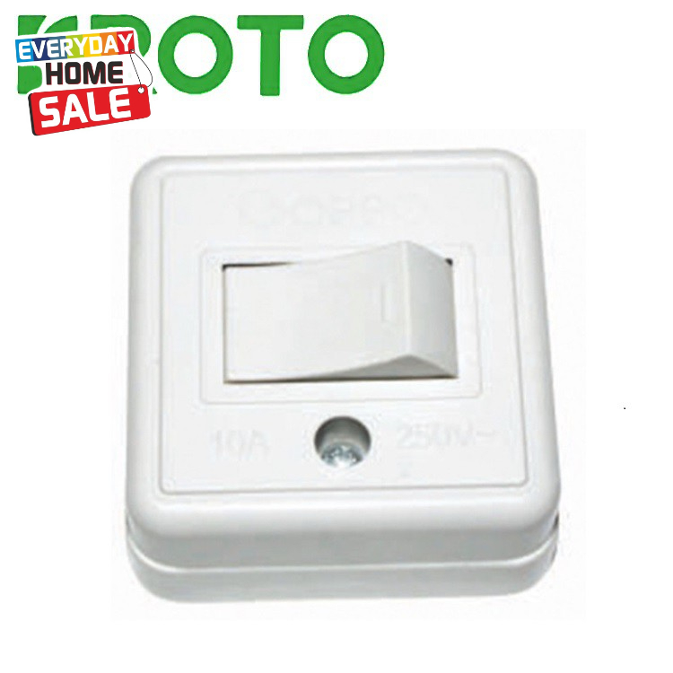 ROTO Square Switch #738 10A 250V Surface Type Mounted Switch | Shopee ...