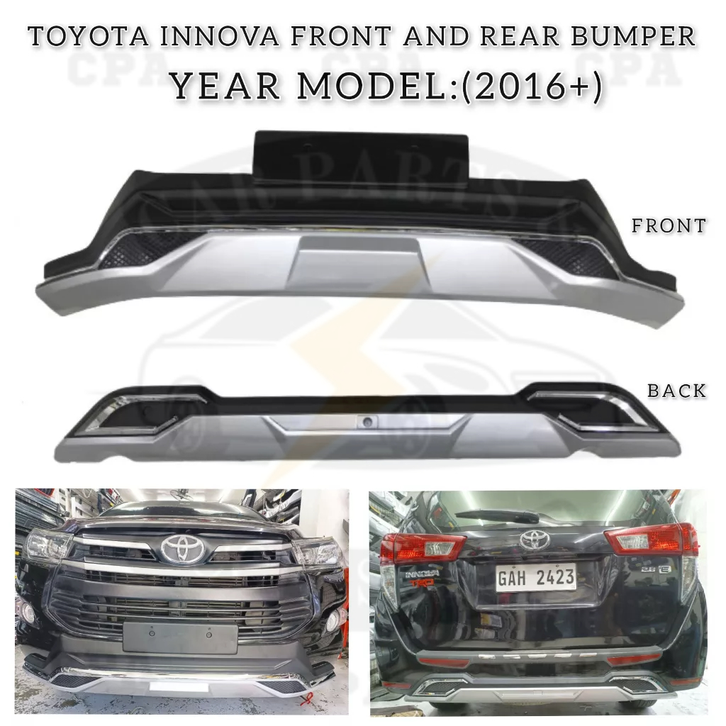 CPA 2016 2017 2018 2019 2020 TOYOTA INNOVA FRONT AND REAR BUMPER NUDGE ...