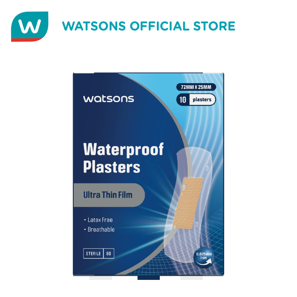 WATSONS Waterproof Plaster 10 sheets | Shopee Philippines