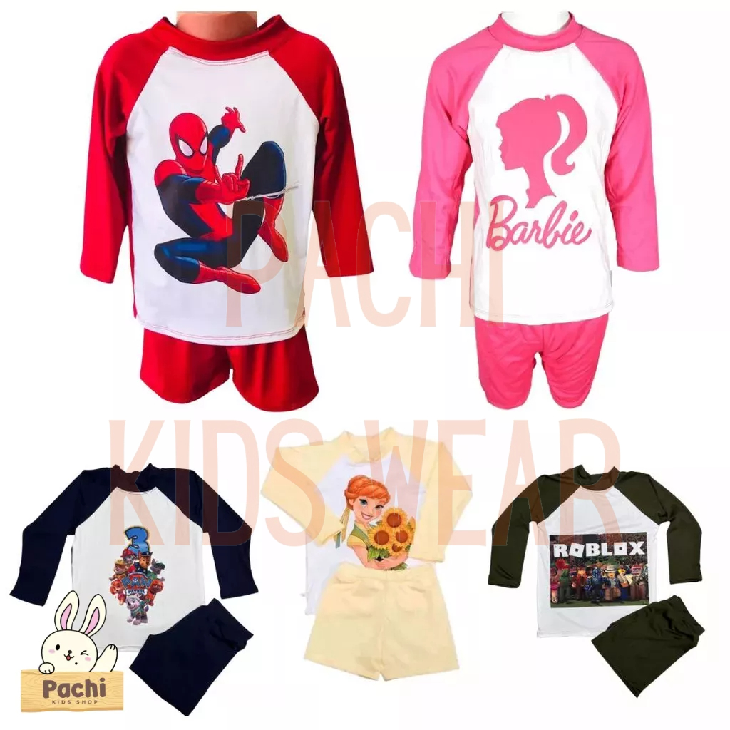 Pachi Rash Guard for Kids Terno (0-8 Yrs Old) Swimming Swimsuits Summer ...