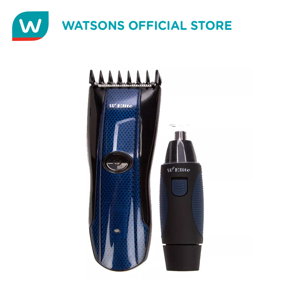 W ELITE Rechargeable Hair Clipper & Nose Trimmer (Plug & Play) | Shopee ...