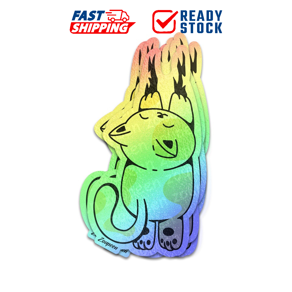 G09 Climber Fat Cat Waterproof Solo Sticker | Shopee Philippines