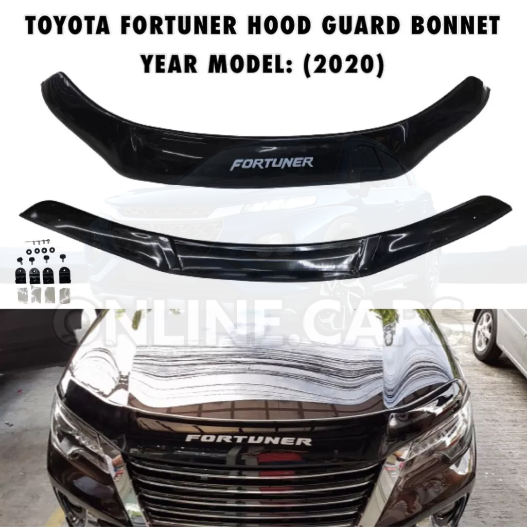 OC ABS Bonnet Hood Guard Deflector Cover For Toyota Fortuner 2020 (8684 ...