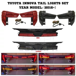 LD TOYOTA INNOVA 2016+ REAR TAIL LIGHT & TRUNK LID PLATE COVER BAR ...