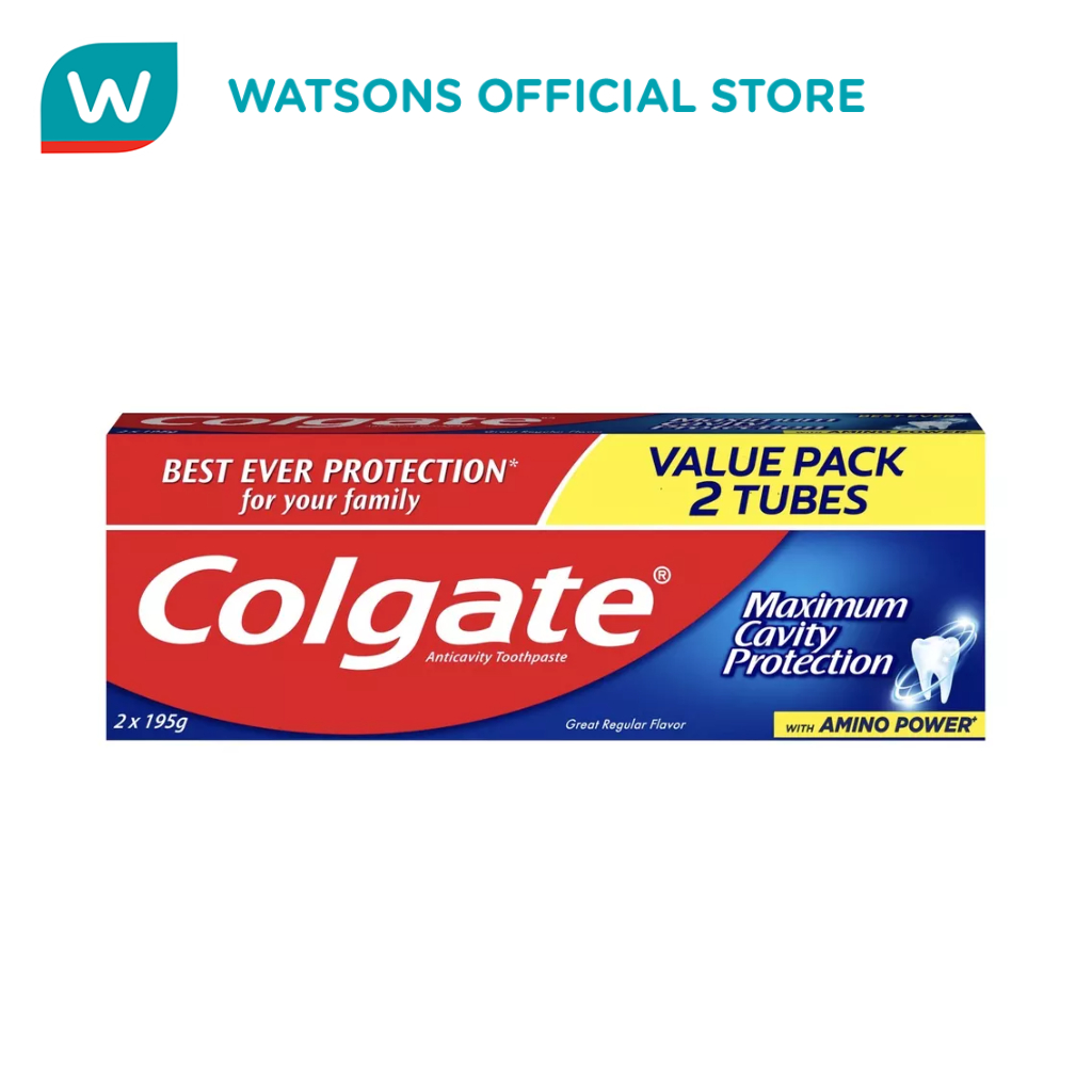 COLGATE Maximum Cavity Protection Great Regular Flavor Anti-Cavity ...