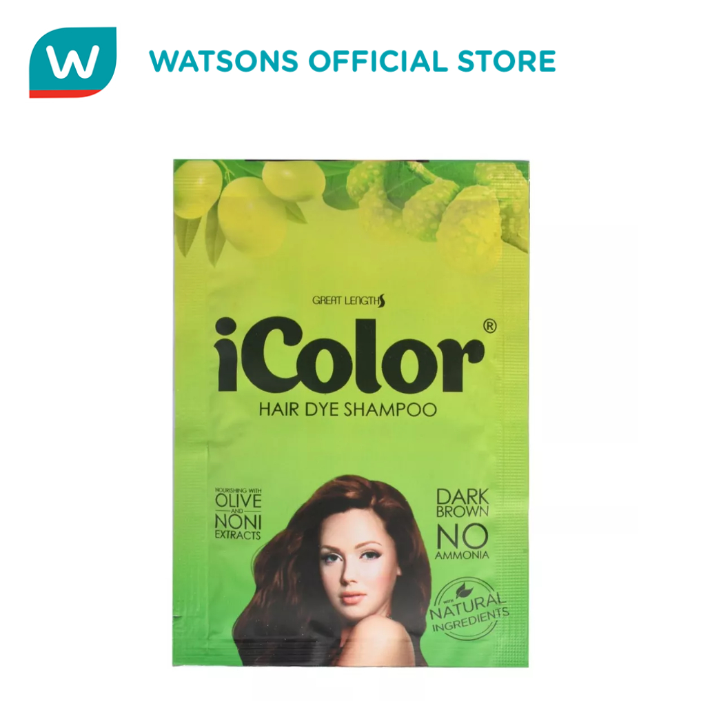 ICOLOR Hair Dye Shampoo - Dark Brown 30ml | Shopee Philippines