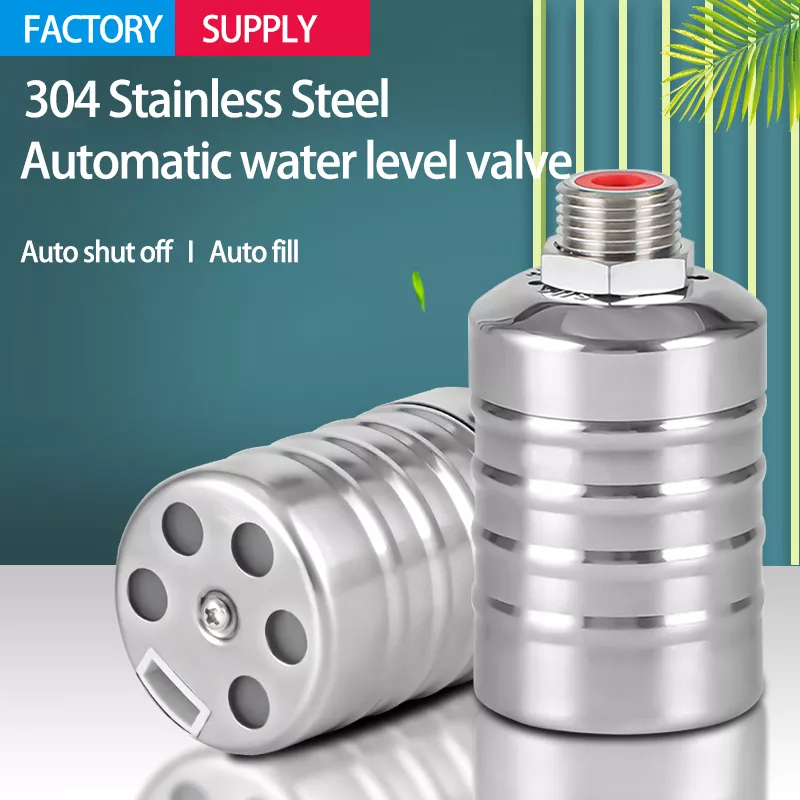 1/2" 304 Stainless Steel Float Valve Automatic Water Level Control ...