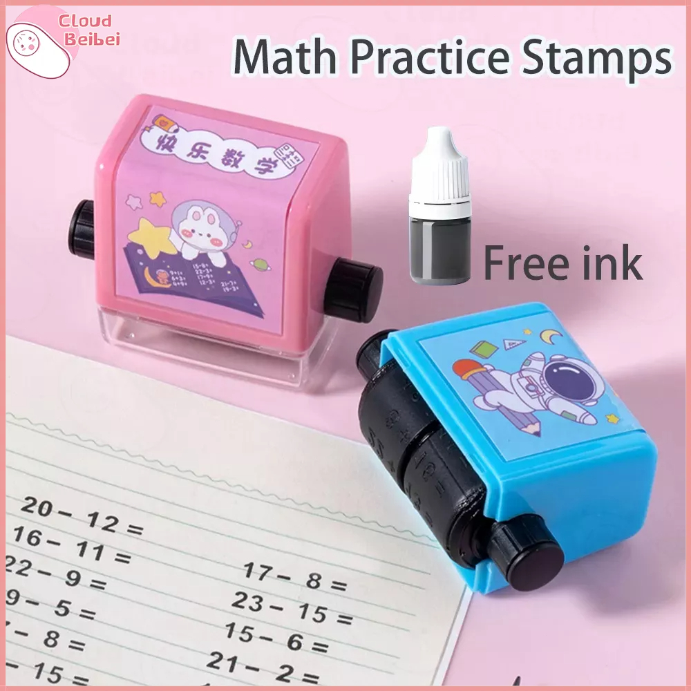 Cloud Number Rolling Stamp Kids Addition Subtraction Practice Math ...