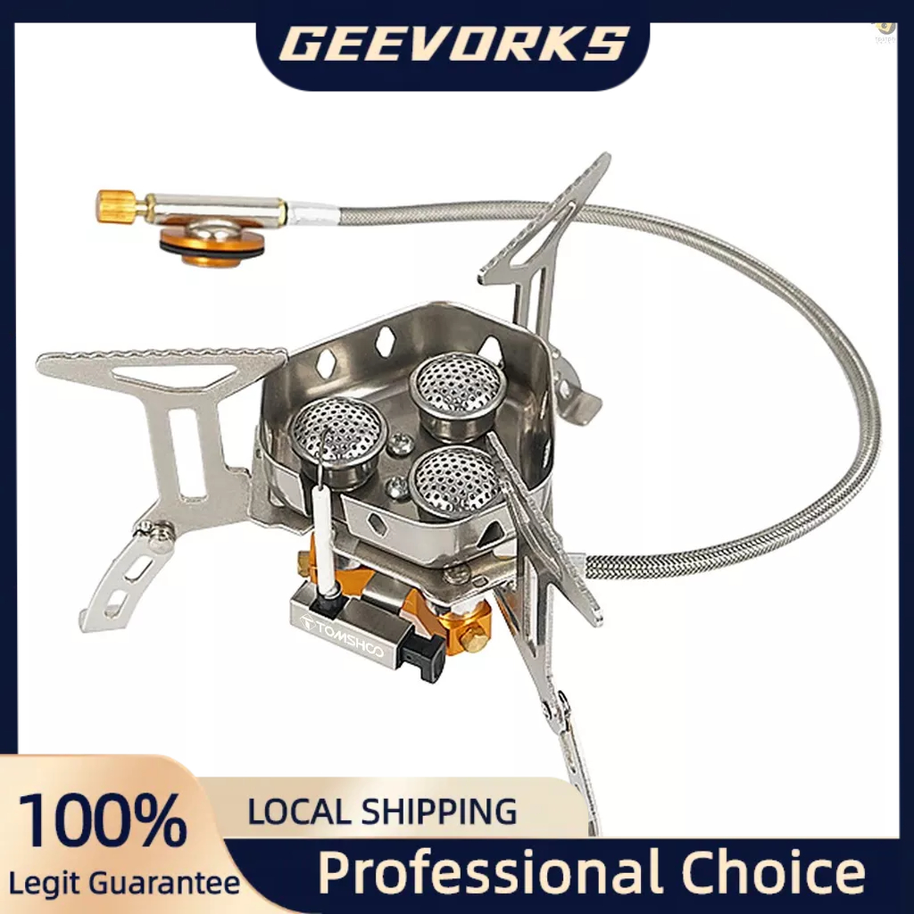 [LOCAL]TOMSHOO 5800W Foldable Camping Gas Stove 3 Burners Piezo ...
