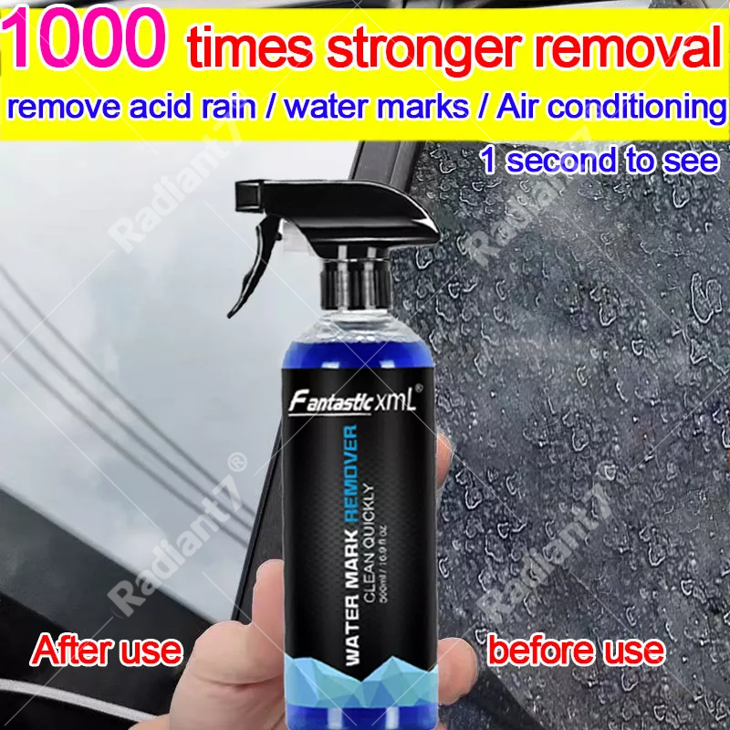 Easily remove watermarks！Remove stains500ML acid rain remover for car ...