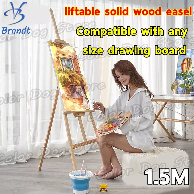 Portable Wooden Art Easel Stand Adjustable Angle Tabletop Painting ...