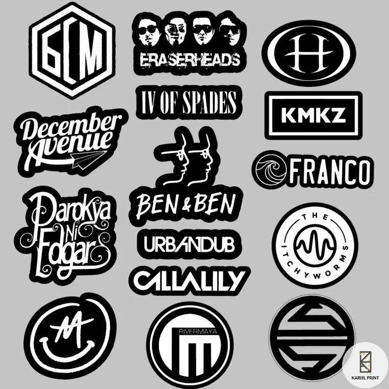 OPM Band Artists Stickers Waterproof Laminated Sticker Pack | Shopee ...