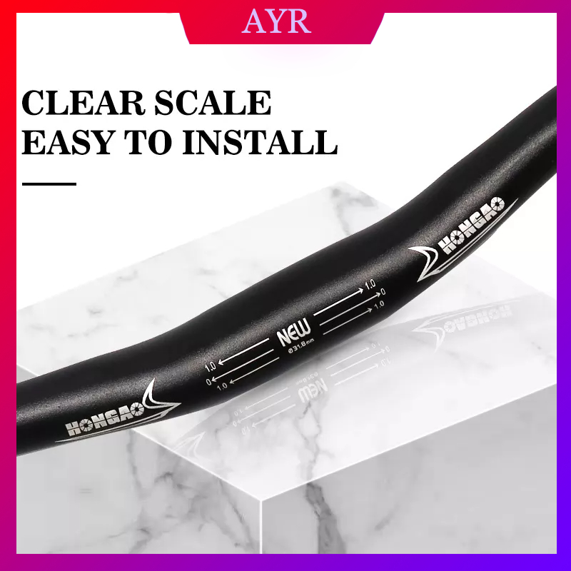 AYR alloy 31.8*600mm curved handle bar for mtb handlebar with stem ...