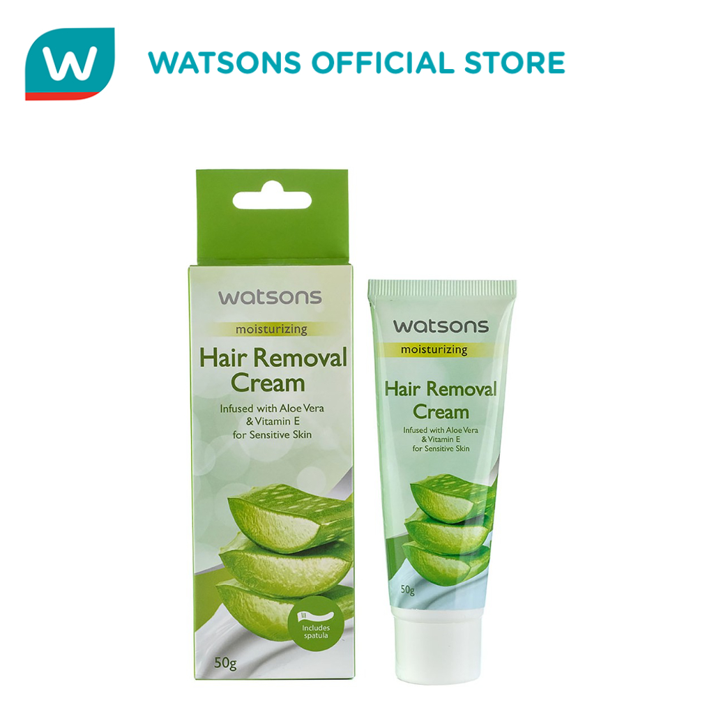 WATSONS Aloe Vera & Vit E Hair Removal Cream 50g | Shopee Philippines