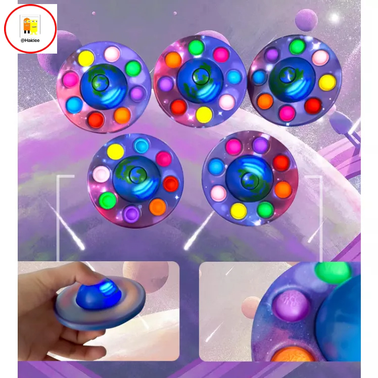 HAIDEE Children's Educational Toy Bubble Fidget Happy Planet Pop It ...