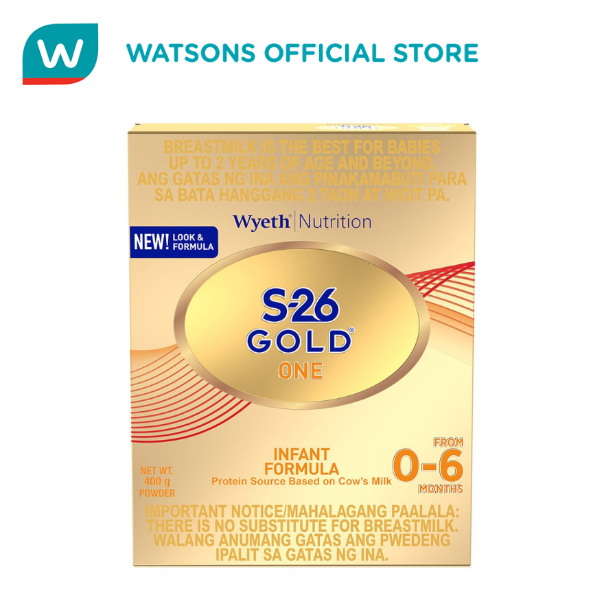 S26 Gold One Infant Formula from 0-6 Months 400g Powder | Shopee Philippines