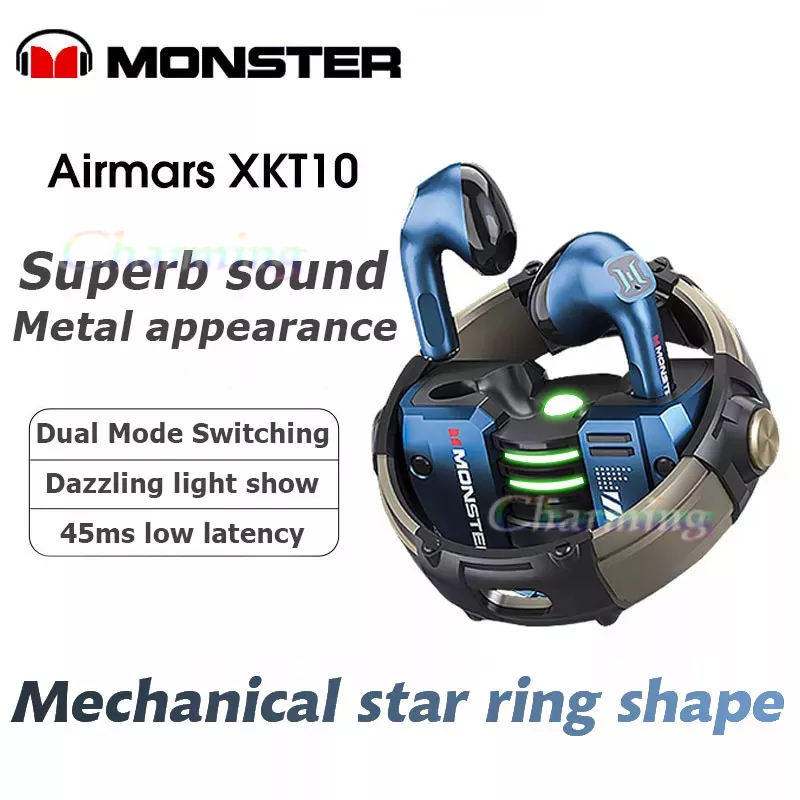 Monster XKT10 Bluetooth Headset Wireless Intelligent Noise Cancellation ...